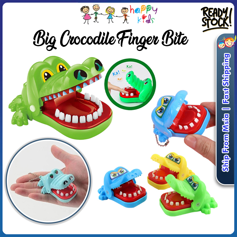 [Happy Kids] Crocodile Dentist Toy Bite Finger Game Bite Hand Crocodile ...