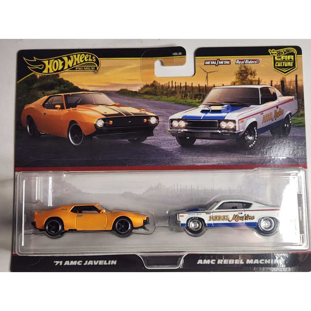 Hot Wheels Twin Pack 71 AMC Javelin and AMC Rebel Machine | Shopee Malaysia