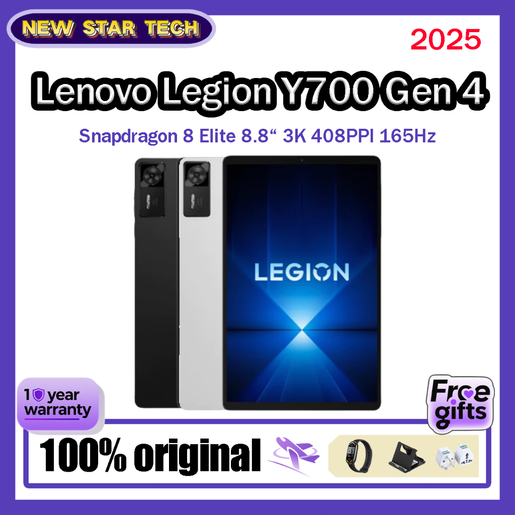 Lenovo Legion Y700 Gen 4 Snapdragon 8 Elite 8.8“ 3K 408PPI 165Hz LCD AI ...