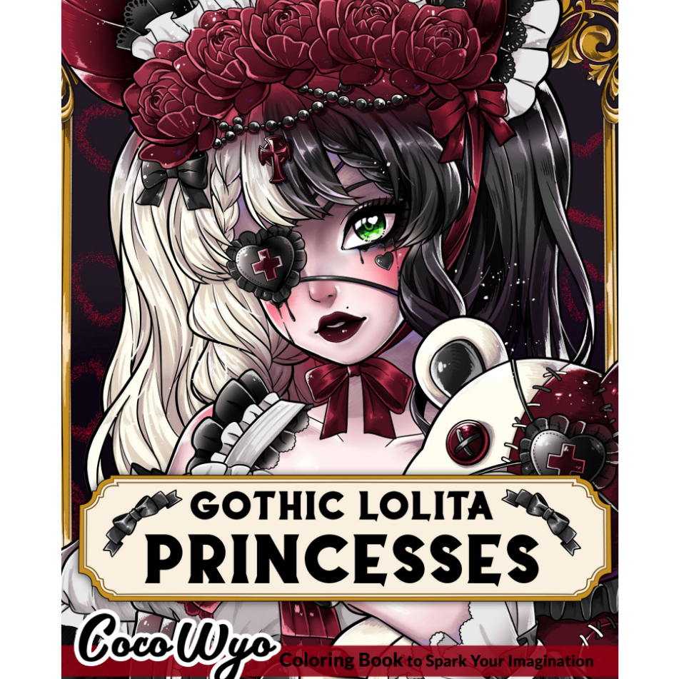 [PDF] 40+ Pages Gothic Lolita Princesses by Coco Wyo Coloring Book ...