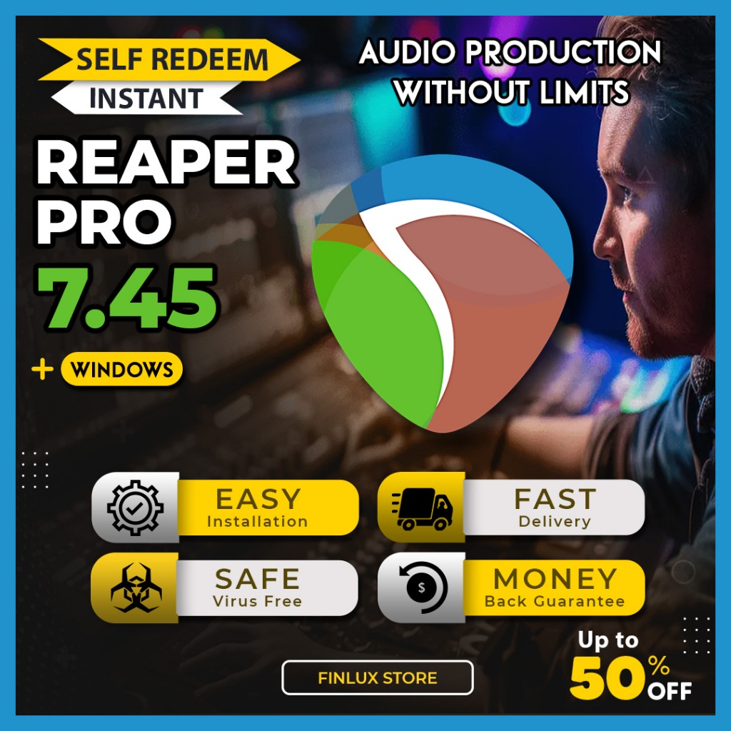 [SELF REDEEM] Reaper Pro v7.45 Latest 2025 Lifetime For Windows ...