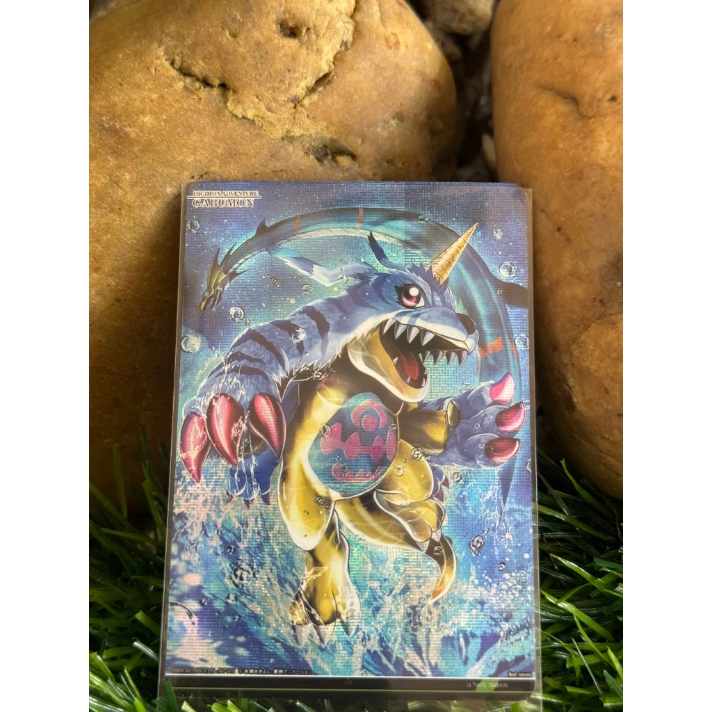 🔥 Digimon Premium Grail Replica – Ultra Texture Holo Edition w/ Sleeve ...