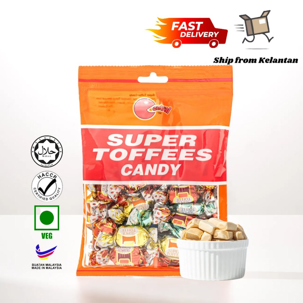 [HALAL] Super Toffees Coffee Candy 150g | Gula-Gula Perisa Kopi ...