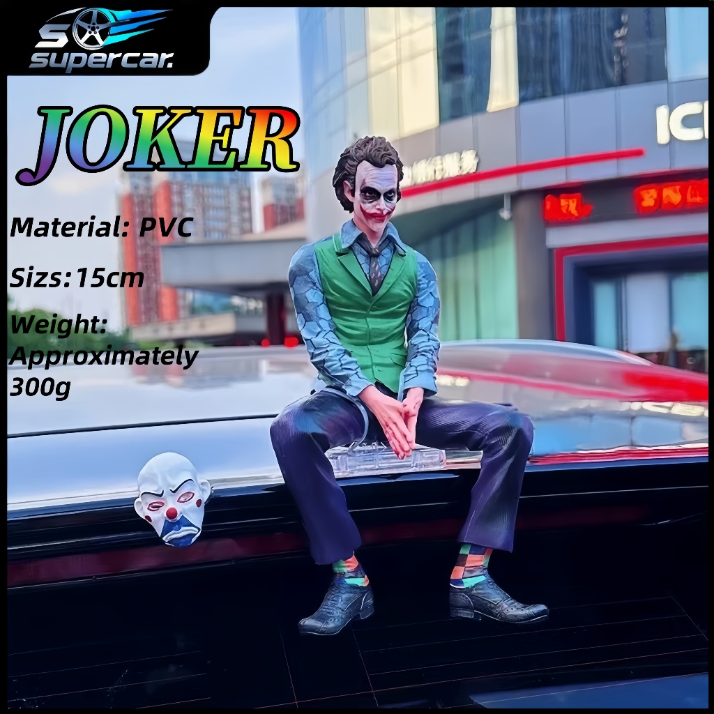 DC Comics Animation Mask Joker Pvc Action Character Model Car ...