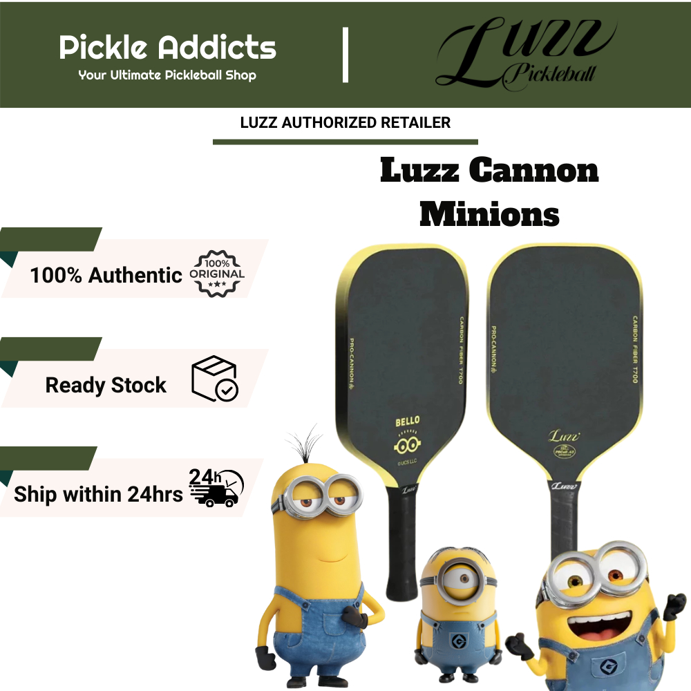 Luzz Cannon Minions Pickleball Paddle T700 Carbon Friction Surface ...