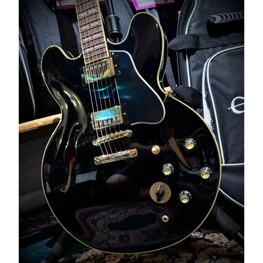 EPIPHONE Limited Edition ES-345, VARITONE, STOP TAIL IN EBONY WITH ...