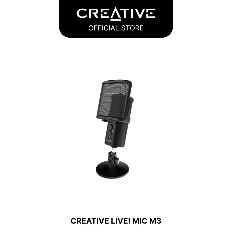 Creative Live! Mic M3 USB Microphone with Dual Polar Pattern and Real ...
