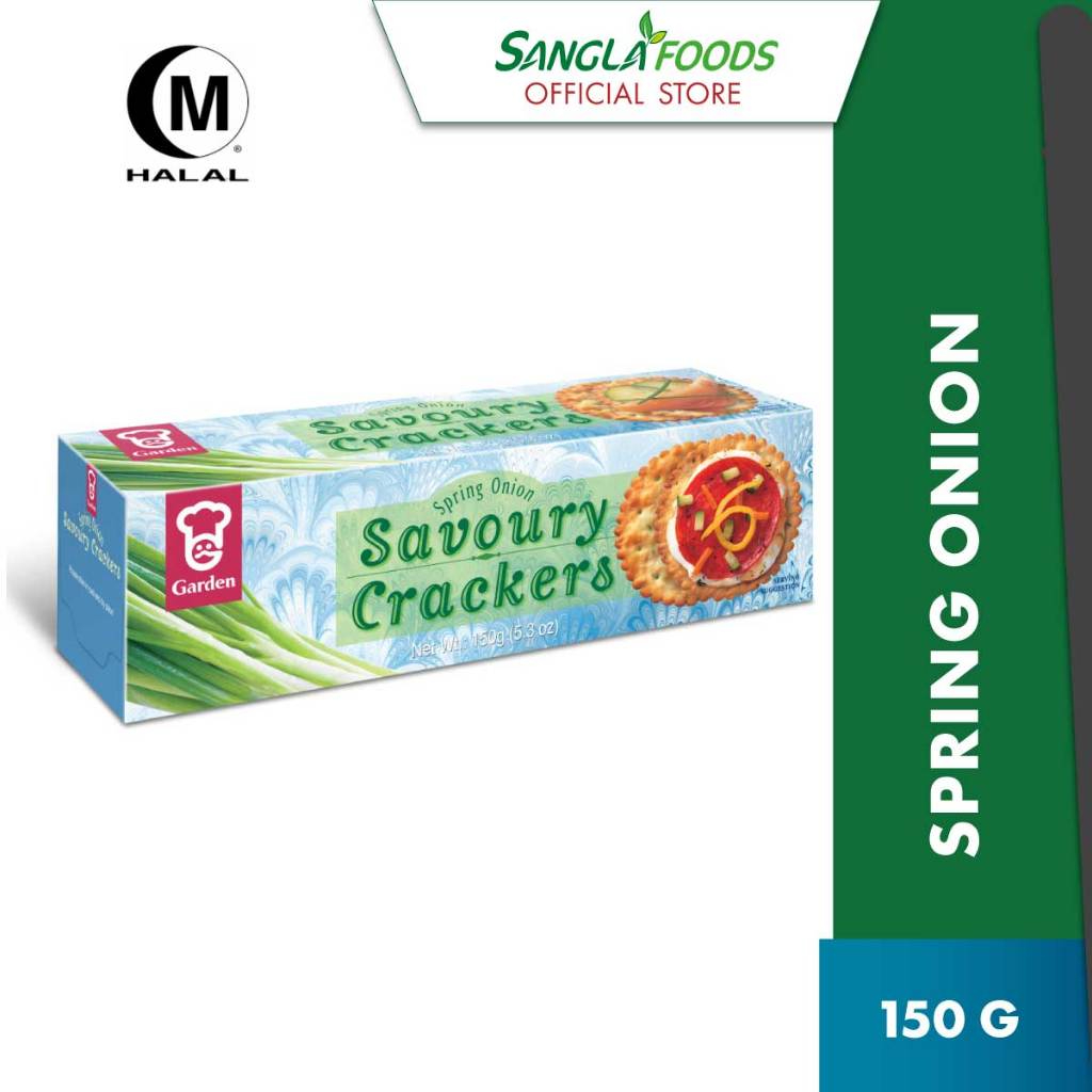 Garden Savoury Cracker Spring Onion (150g) Halal Certified | Shopee ...