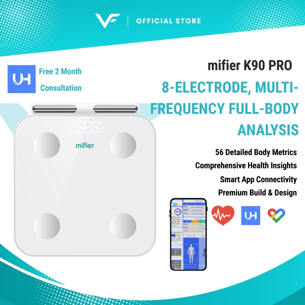 Mifier K90 PRO Smart Scale Digital 8 Electrode Smart Full Body ...