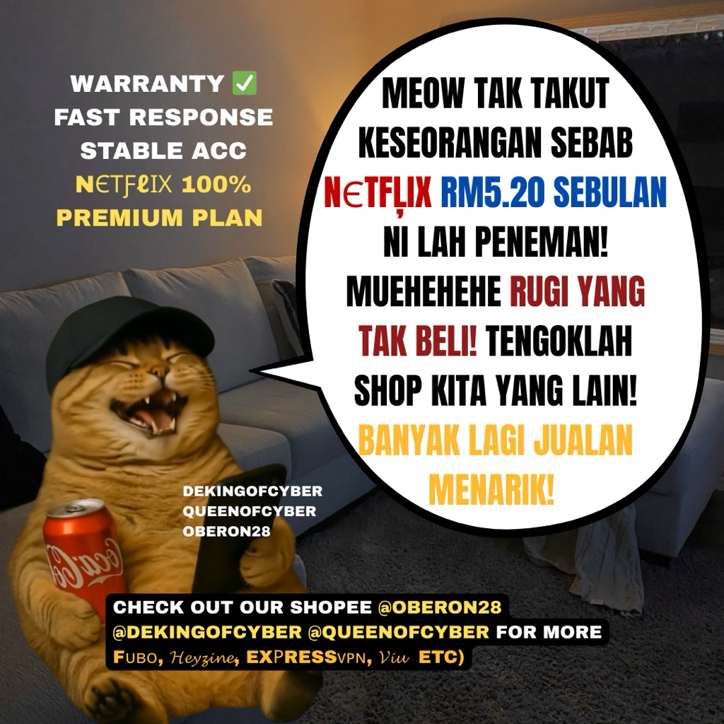Account Netflix Premium 4K Plan HP/Smart TV/PC Login | Shopee Malaysia
