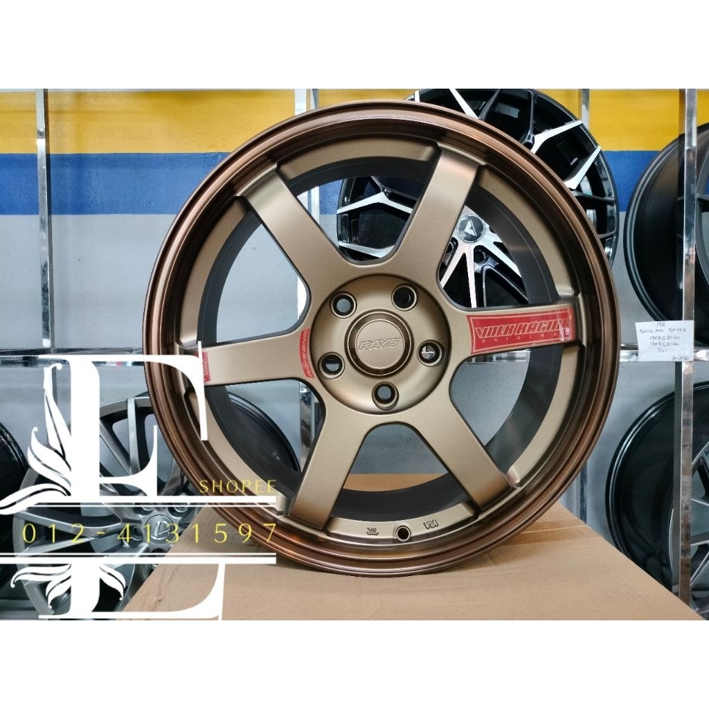 NEW SPORT RIM 17 INCH TE37 RM1580 4PC CIVIC EXORA K3 (KENA BELI 4 KALI ...