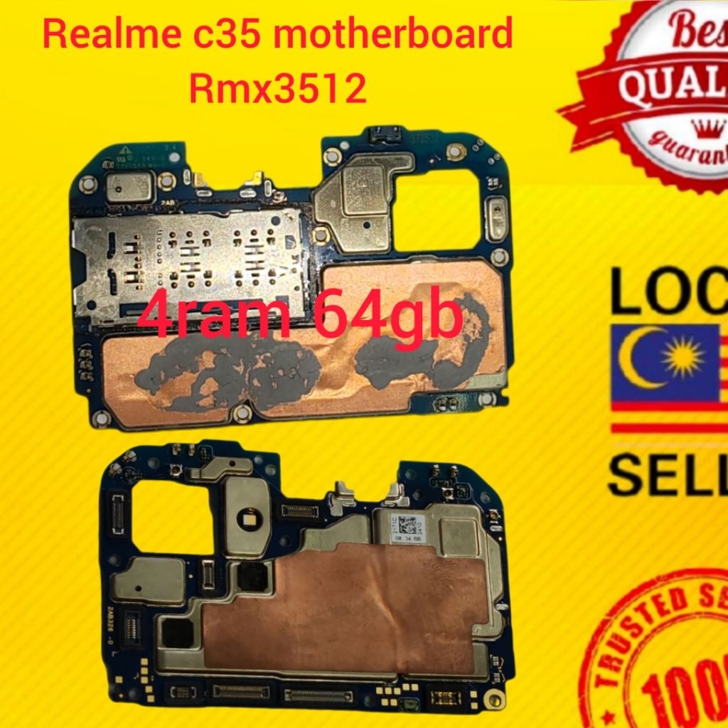 REALME C35 MOTHERBOARD RMX3511 realme c35 motherboard | Shopee Malaysia