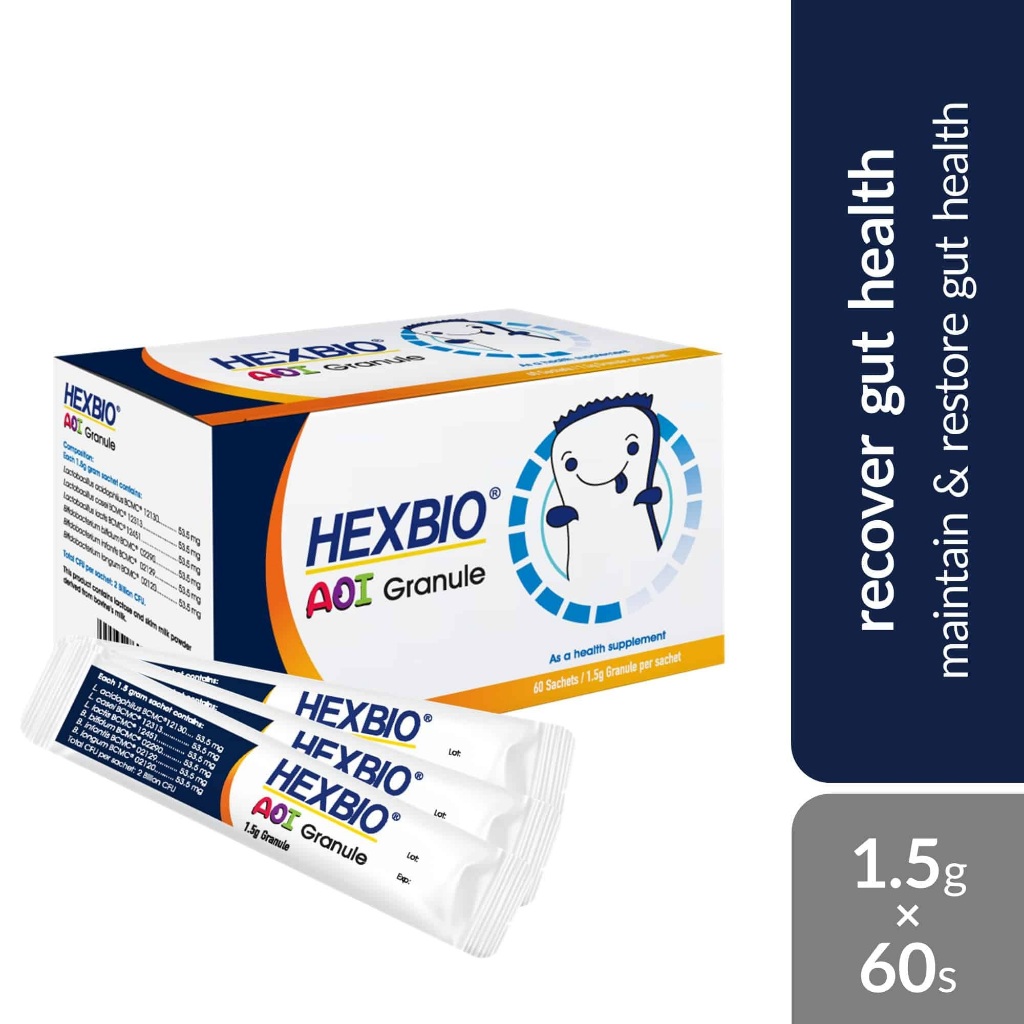 Hexbio AOI Prebiotic Granule - For Gut Health (60s / 14s) | Shopee Malaysia
