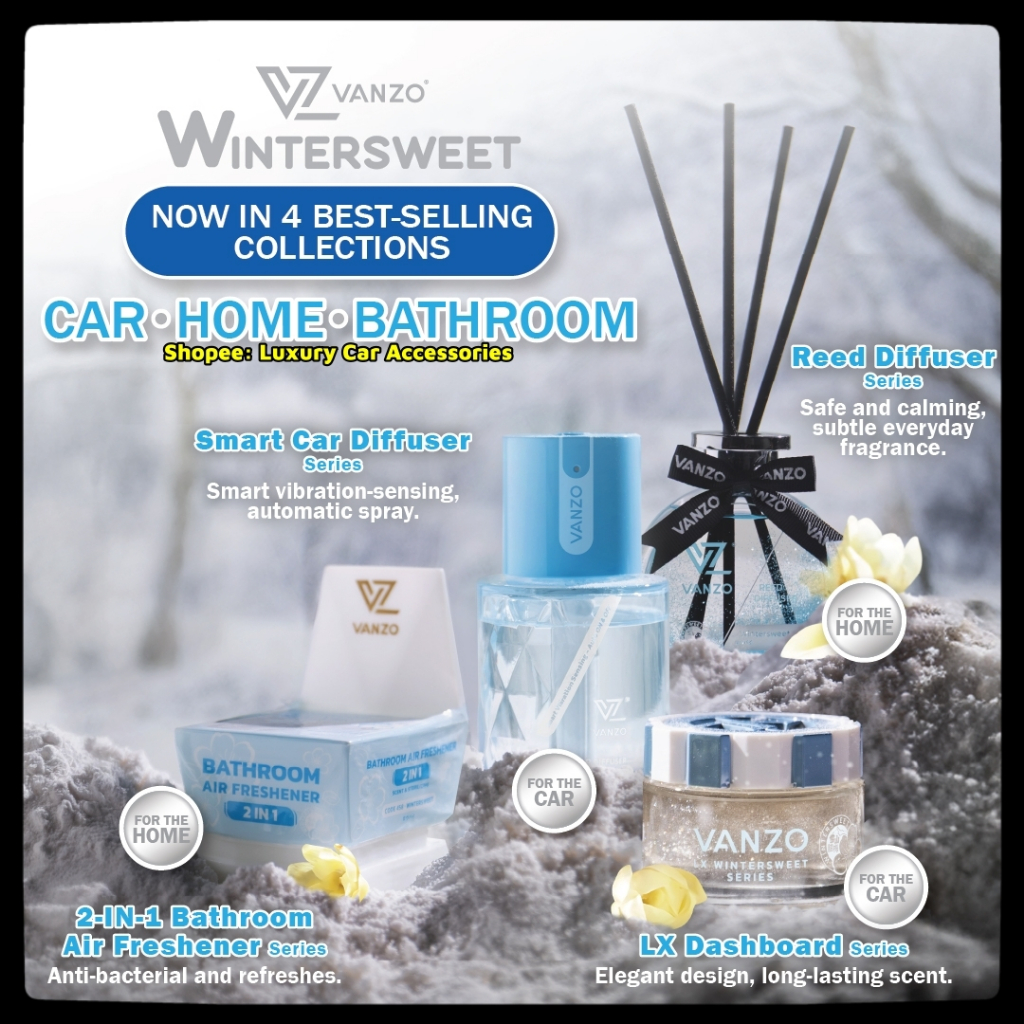️New Product雪山腊梅 ️VANZO Wintersweet Series Smart Car Diffuser Refill ...