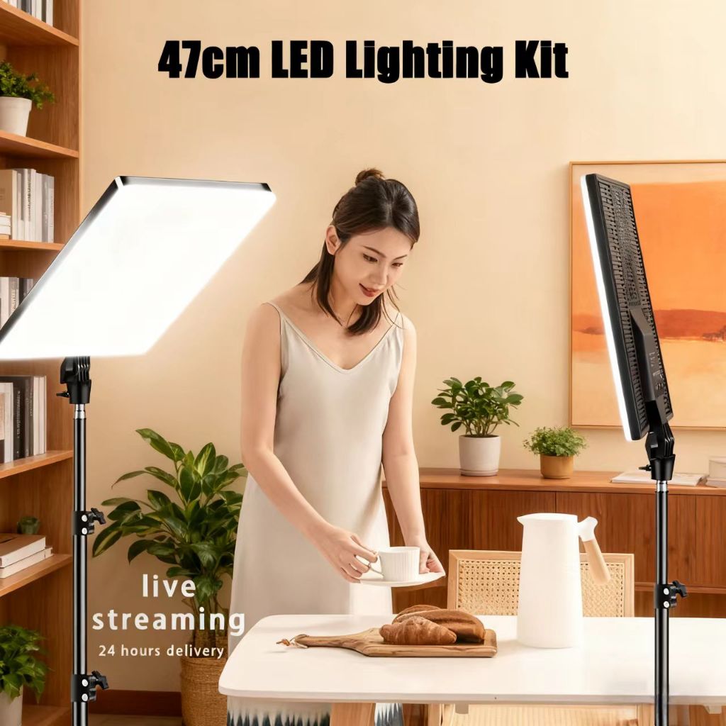 LED Video Panel Light Photography Lamp 47cm Studio Lighting With Stand ...