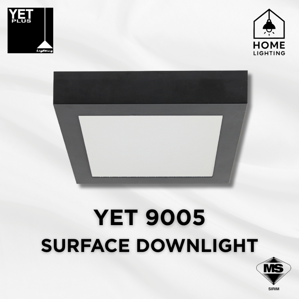YETPlus Surface Downlight YET9005 Black White SIRIM LED Lamp Light ...