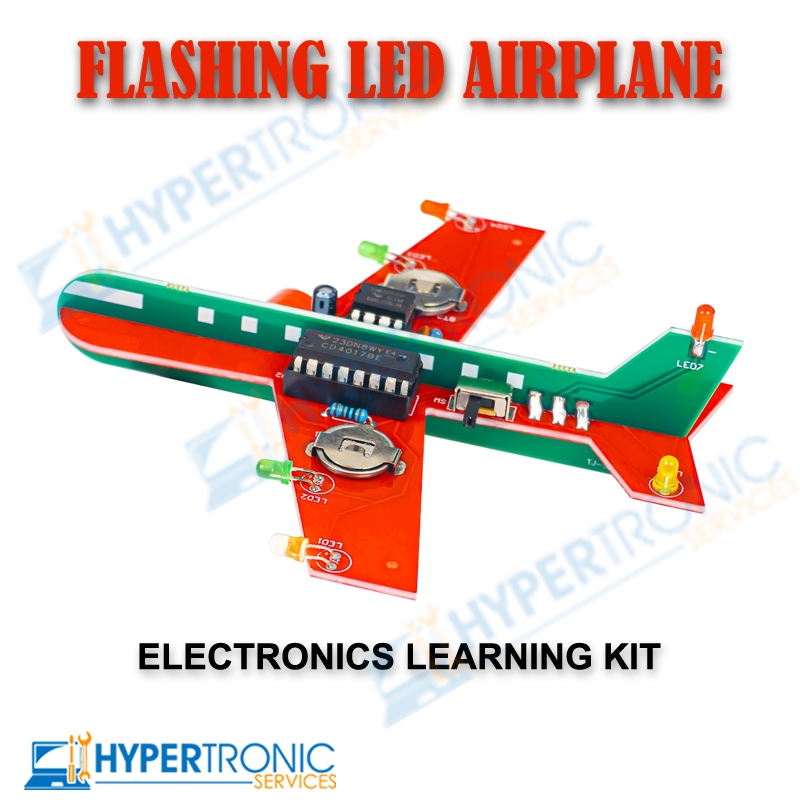 Mini Airplane Flashing LED Circuit Kit – CD4017 DIY Electronic ...