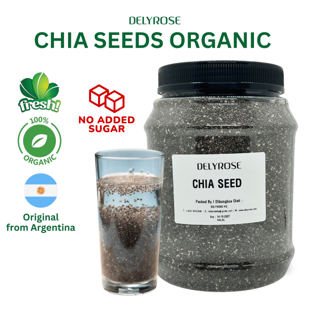 Chia Seed Organic Halal Biji Cia Seeds Original Weight Loss Chea Chai ...