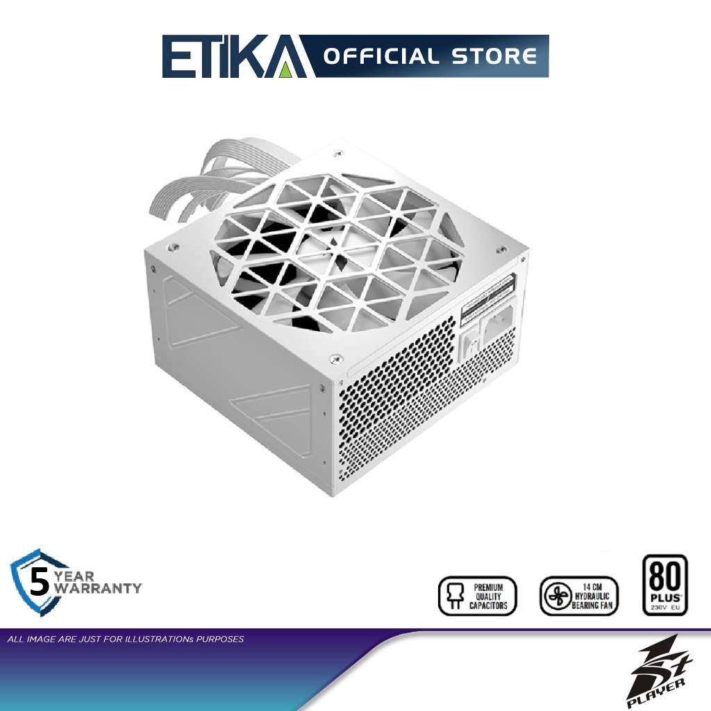 1st Player ACK650 WHITE | 650W 80+ STD PSU | ACK Standard 650W 80 Plus ...