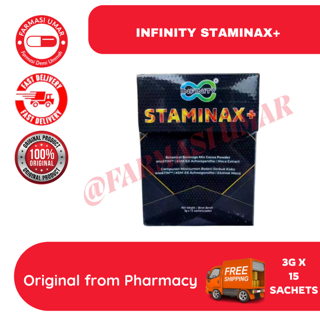 Infinity Staminax + Botanical Beverage Mix Cocoa Powder ( 3g x 15sachet ...