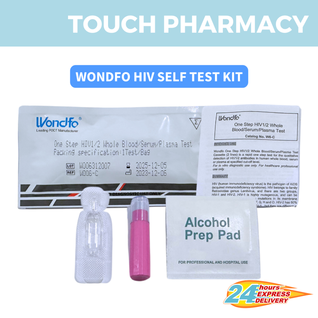 (Exp 11/2025) WONDFO HIV 3rd Generation Self Rapid Test Kit 1'S ...