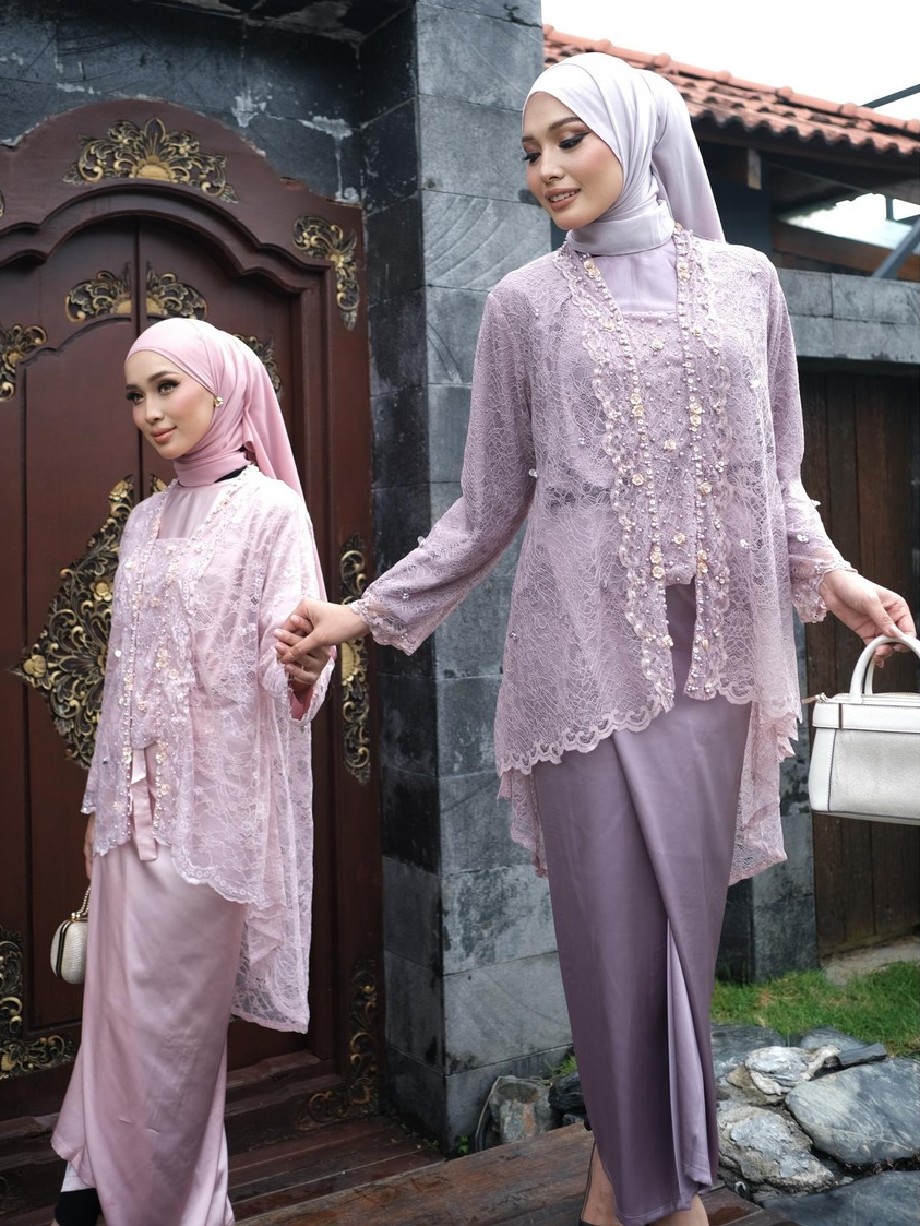 LY COUTURE I LUBNA KEBAYA WITH INNER DRESS SEMI INSTANT PALAZO | Shopee ...