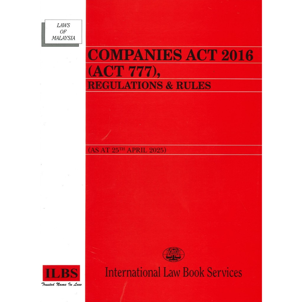 COMPANIES ACT 2016 (ACT 777) (AS AT 25th APRIL 2025) | Shopee Malaysia