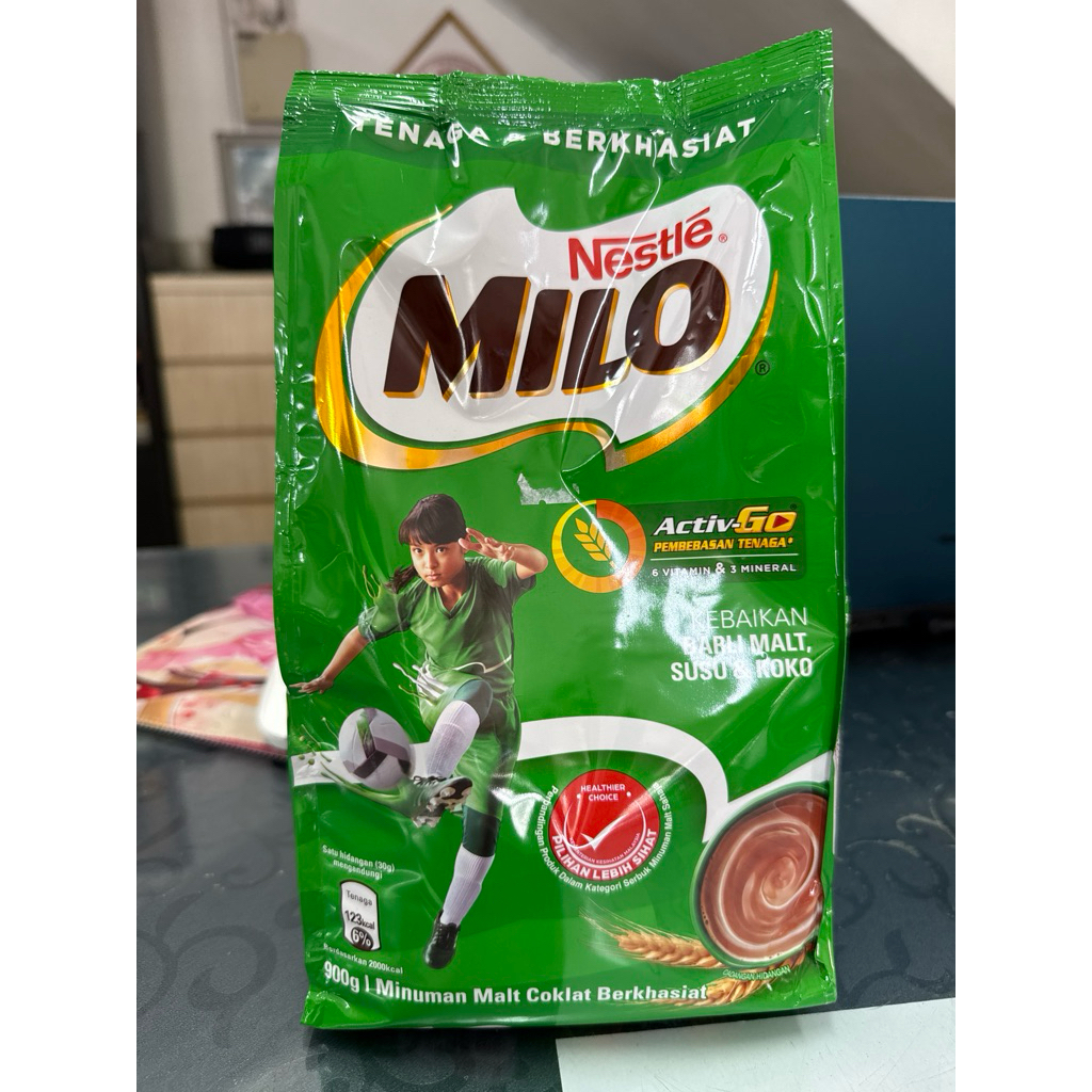Nestle Milo Activ-Go Chocolate Malt Powder Softpack (900g) | Shopee ...