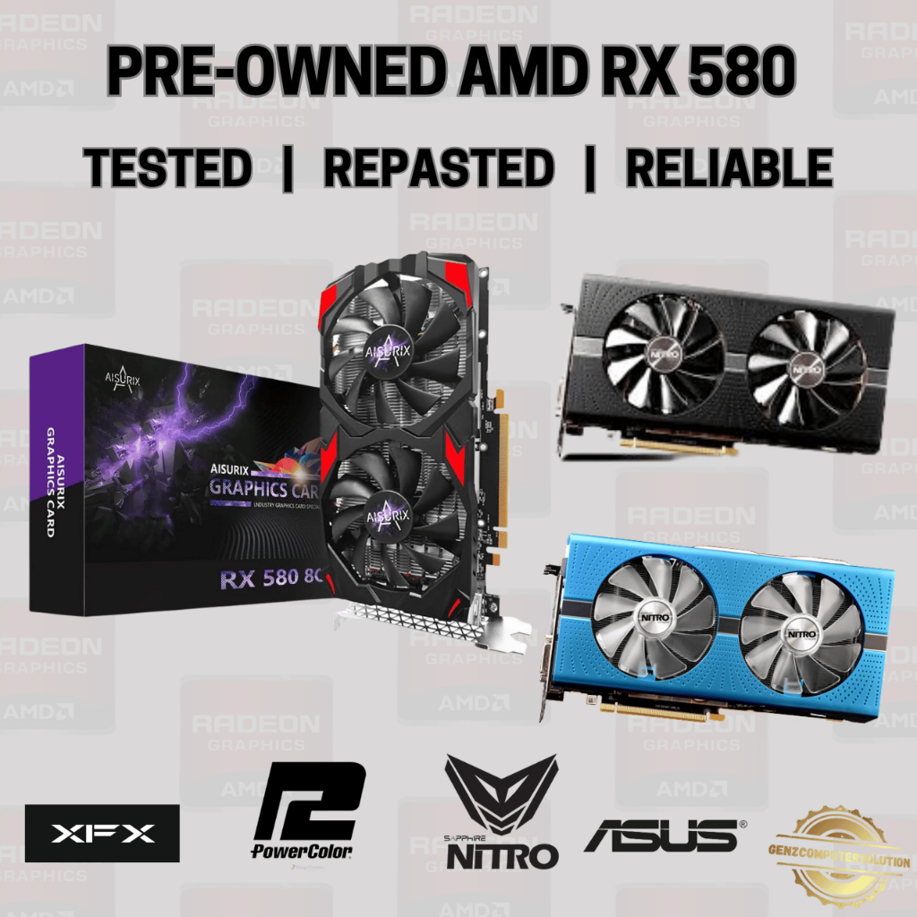 [USED Graphics Card GPU AMD] RADEON GPU | RX580 | Shopee Malaysia