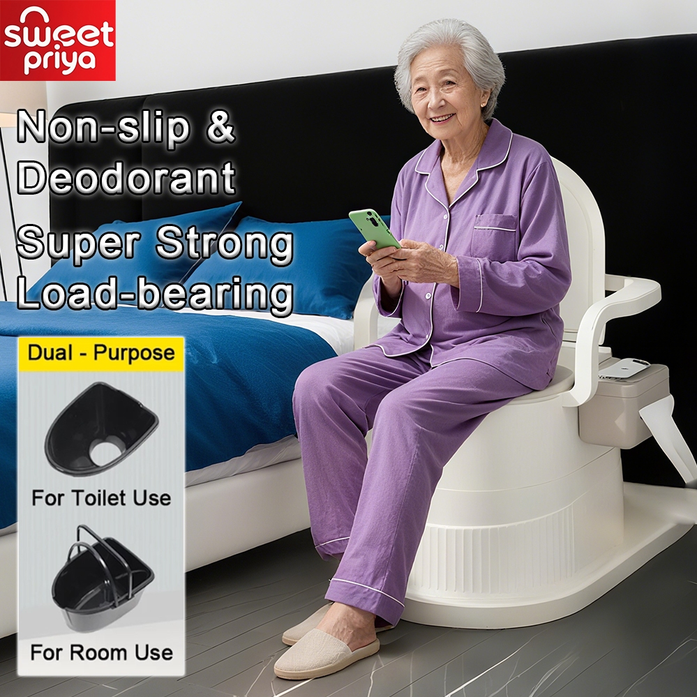 Portable Elderly Toilet Bowl Pregnant Women Patient Adult Pedestal Pan ...