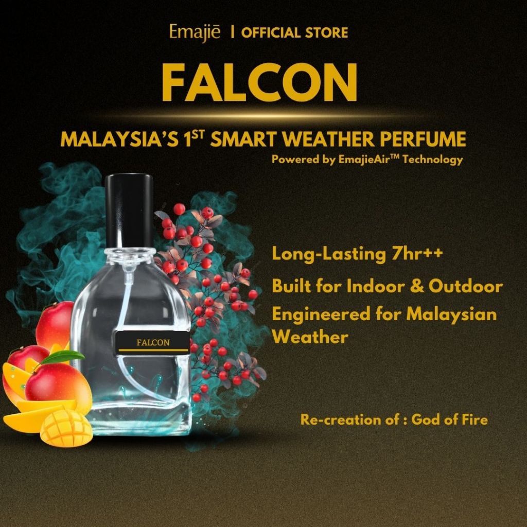 EMAJIE FALCON Perfume for Men & Women 30ml Long Lasting Muslim Friendly ...
