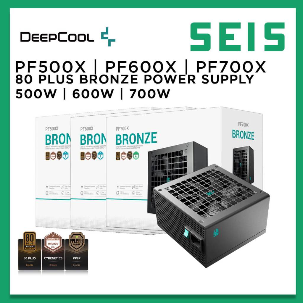 GAMERSTORM DEEPCOOL PFX PF500X PF600X PF700X 80Plus Bronze ATX Power ...