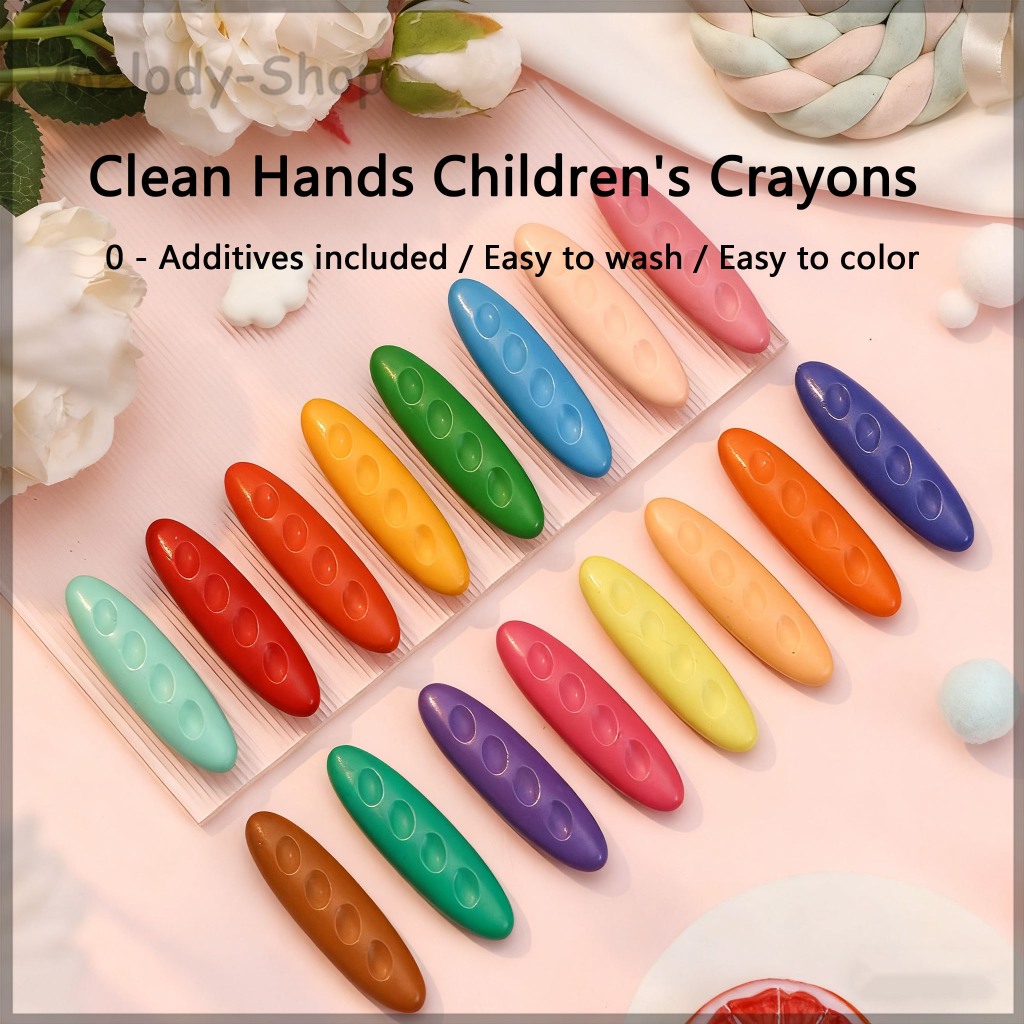 Kids' Plastic Peanut Crayons: Posture-Correcting, Easy to Color ...