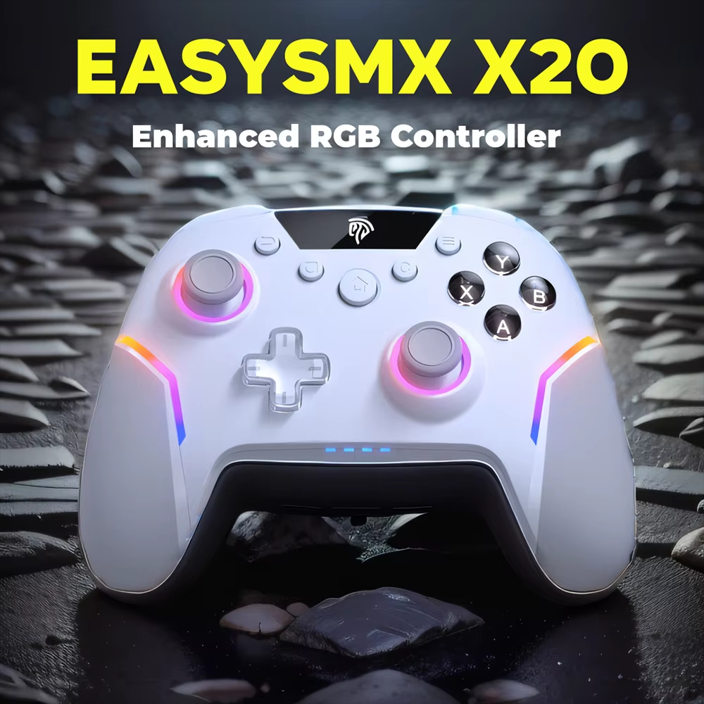 EasySMX X20 RGB Wireless Bluetooth Gaming Controller Compatible with PC ...