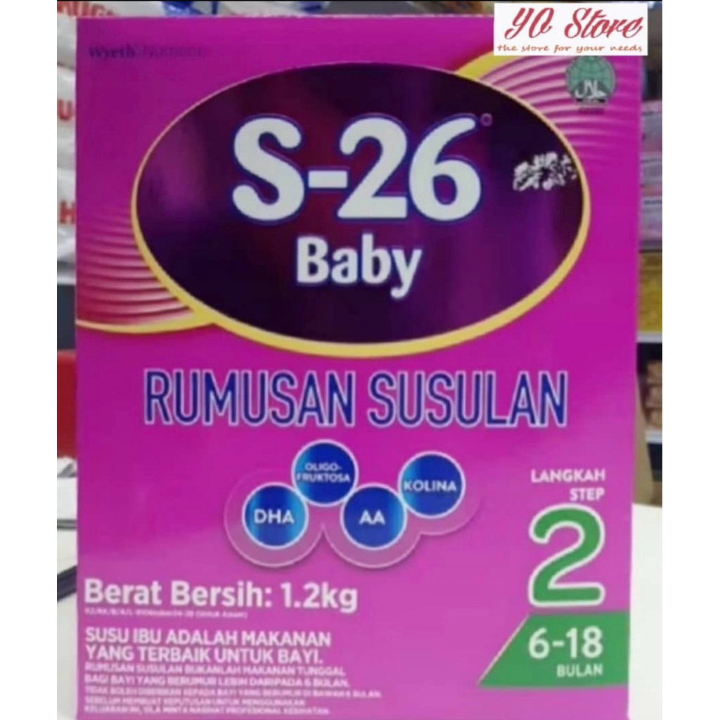 Wyeth S26 Baby Step 2 (6-18 months) 600g / 1.2kg | Shopee Malaysia