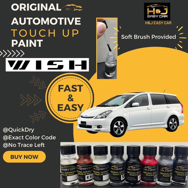 TOYOTA WISH Automotive Original COLOR CODE Touch Up Paint 10ML | Shopee ...