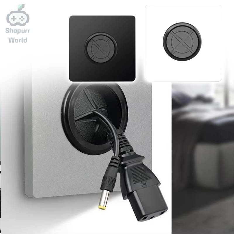 Cable Entry Cover Plate 86 Type - Blank Wall Plate with Outlet Hole for ...