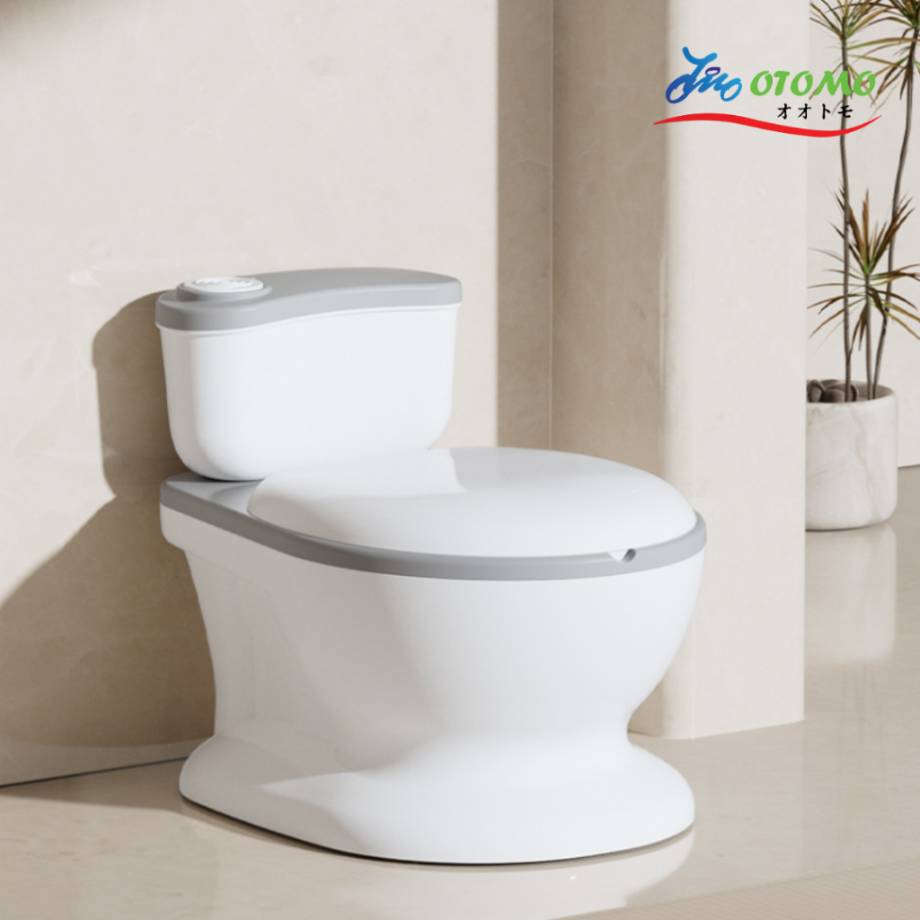 Baby Potty Training Toilet Realistic Kid Potty with Tissue Storage ...