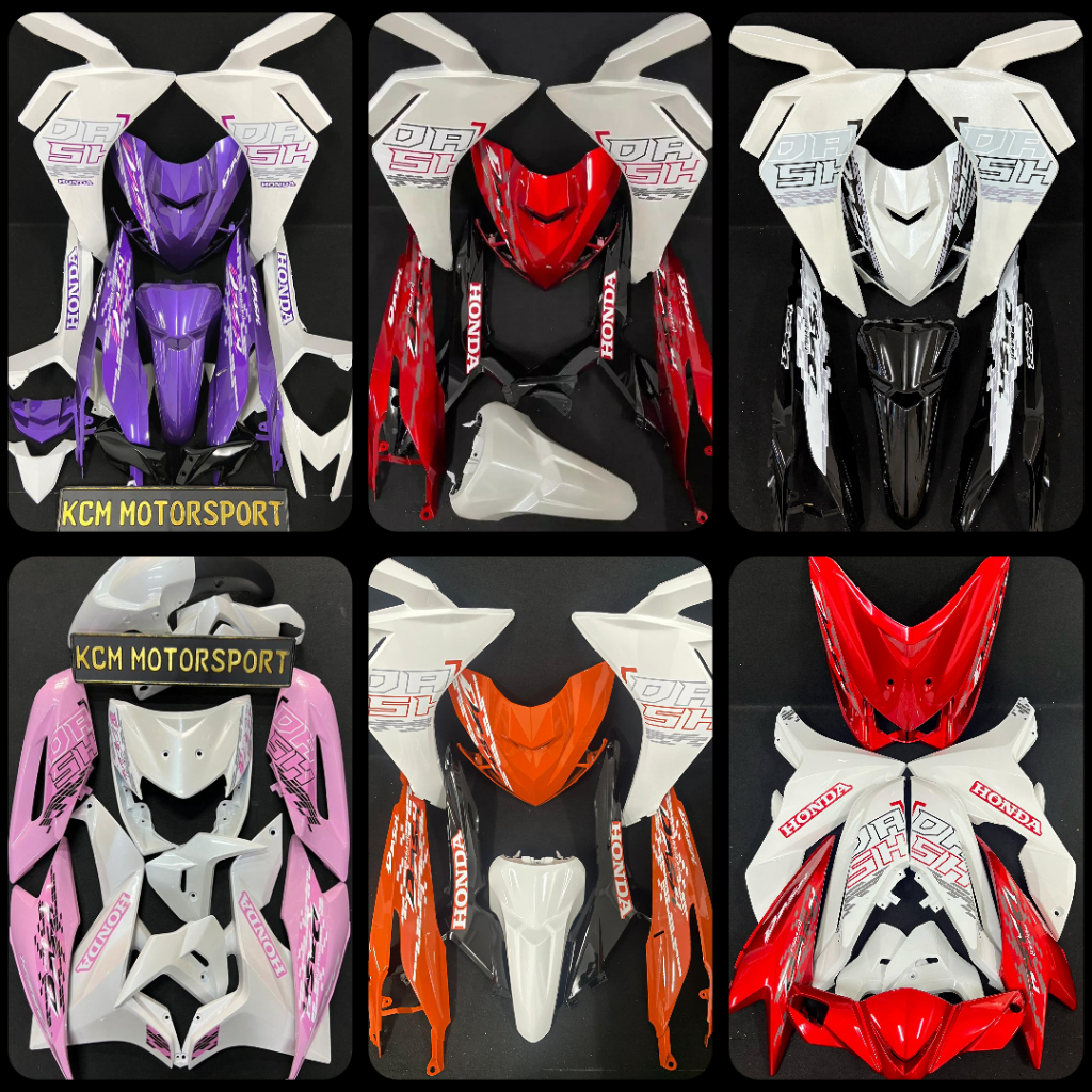 COVERSET HONDA DASH AEROX 110 / 125 V1 V2 V3 V4 V5 NEW CUSTOM DESIGN ...