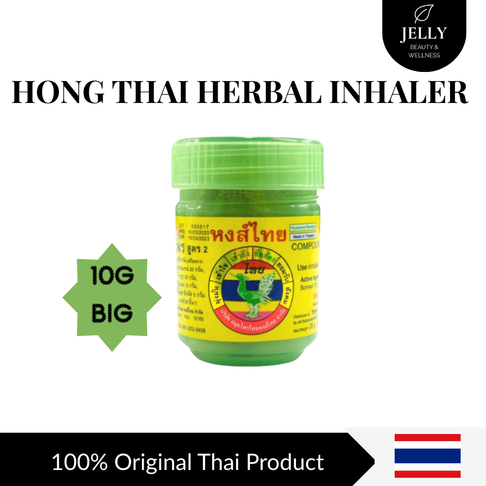 HONG THAI HERBAL INHALER 10g Big Size 草本薄荷鼻通筒通鼻 Lot 000339/336 | Shopee ...