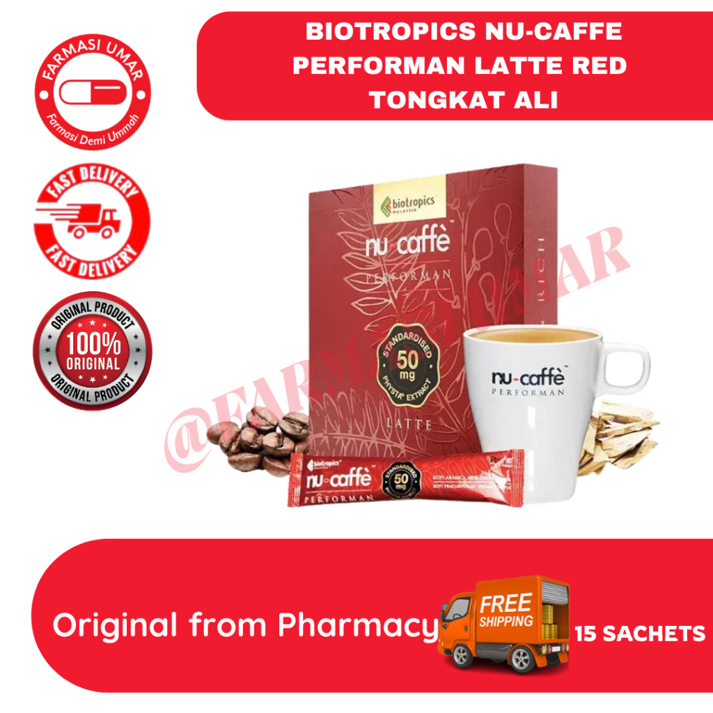 NU CAFFE Kopi Tongkat Ali Biotropics (15 sachets) by KOPI KUAT LELAKI TAHAN LAMA | Shopee Malaysia