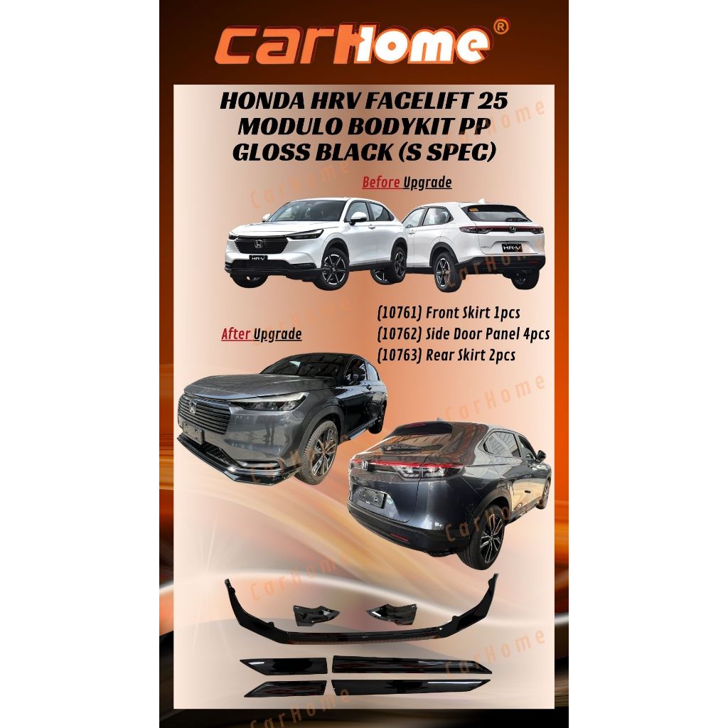 HRV S Spec 2022-2025 facelift Modulo Style Bodykit Side Skirt & Lower ...