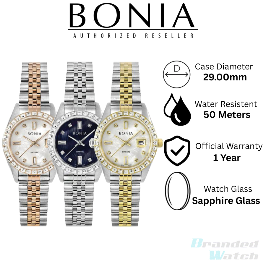 [Official Warranty] Bonia BNB10553 Series Bonia Watch Blank Dial ...