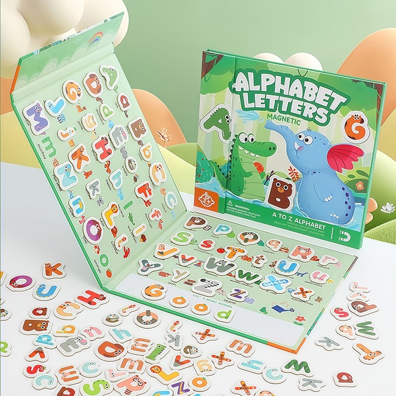 Oni Magnetic Alphabet Book ABC Letter Number Magnet Book Spelling Game ...