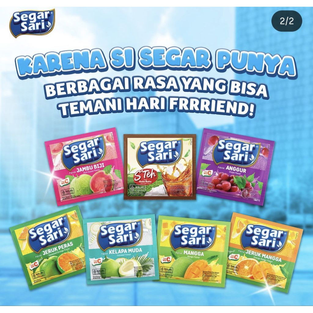 SEGAR SARI MINUMAN SERBUK INSTANT 1 RENCENG ISI 10SACHET | Shopee Malaysia