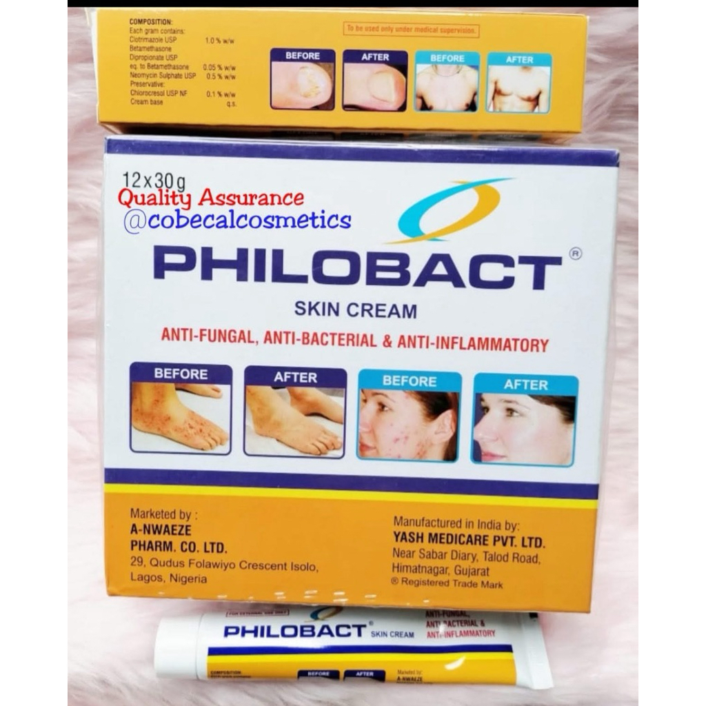 Philobact Skin Cream Anti-Fungal/Bacterial/Inflammatory 30G | Shopee ...