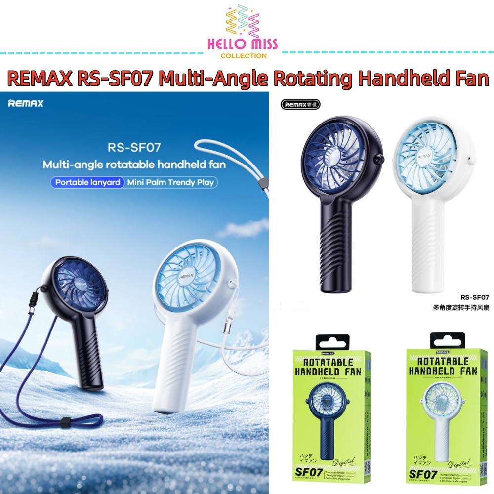 REMAX RS-SF07 Multi-Angle Rotating Handheld Fan | Shopee Malaysia