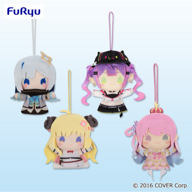 Hololive Finger Puppet Plush Mascot secret society holoX set of 4 FuRyu ...