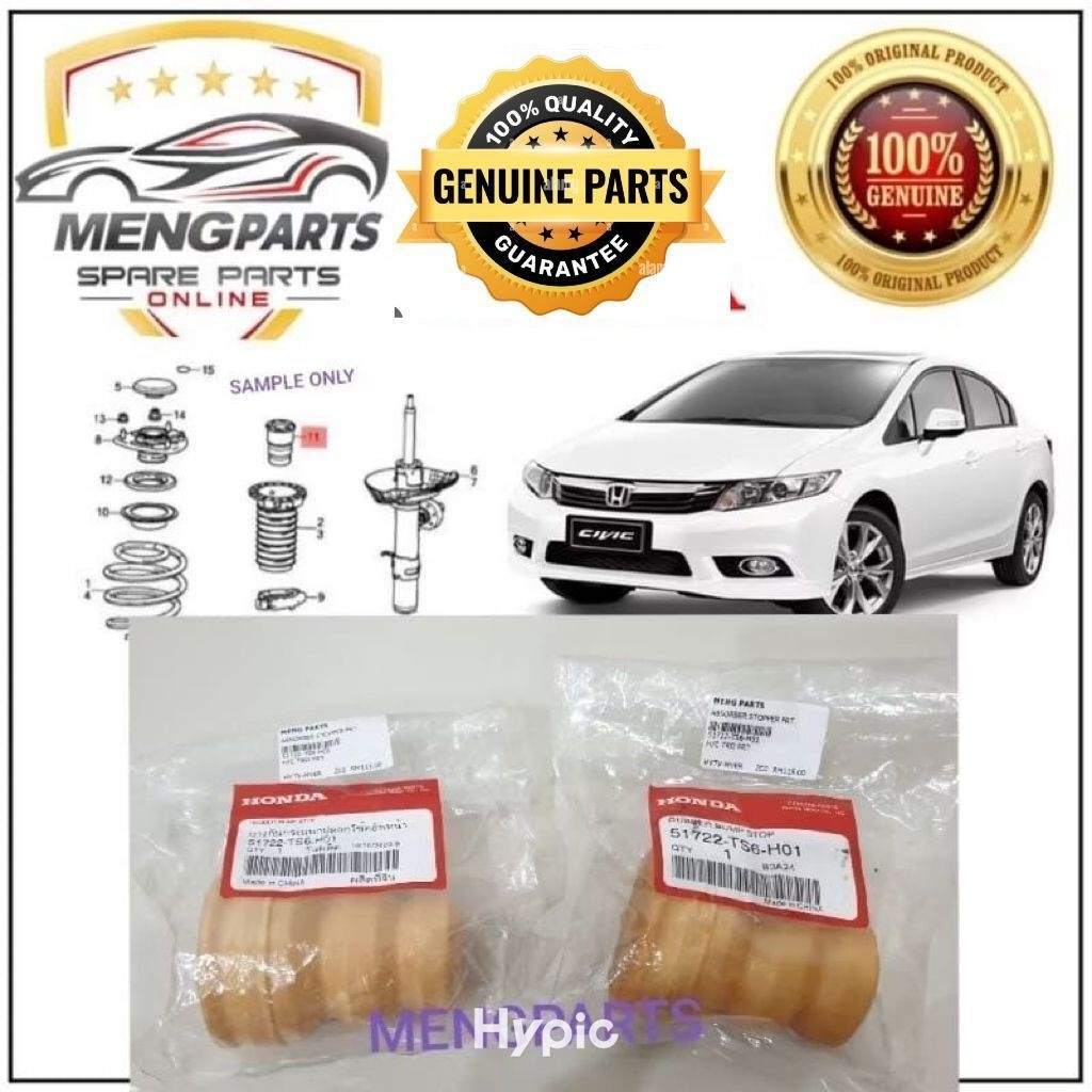 CIVIC FB TRO FRONT ABSORBER SHAFT STOPPER ABSORBER SHAFT BUSH * HARGA ...