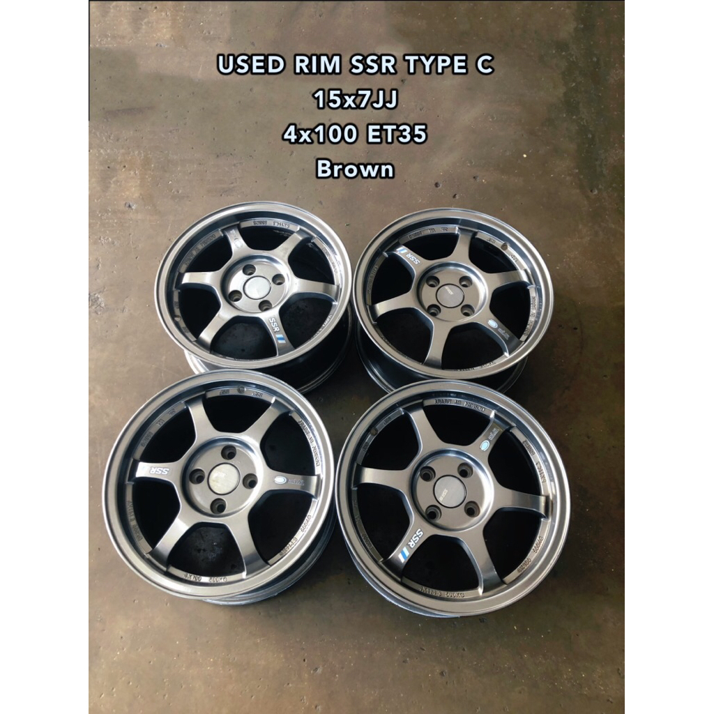 USED RIM TYPE C SSR FOR MYVI ALZA SAGA BLM VIOS YARIS JAZZ CITY HONDA ...